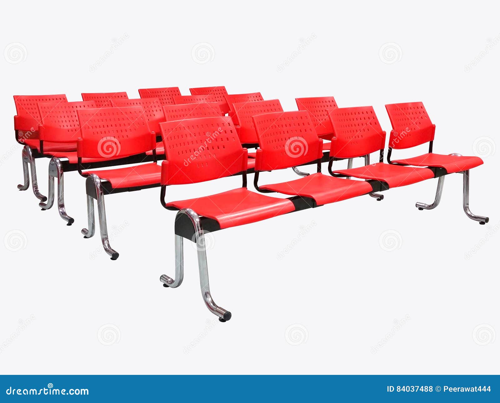 Red chairs stock photo. Image of design, space, perspective - 84037488