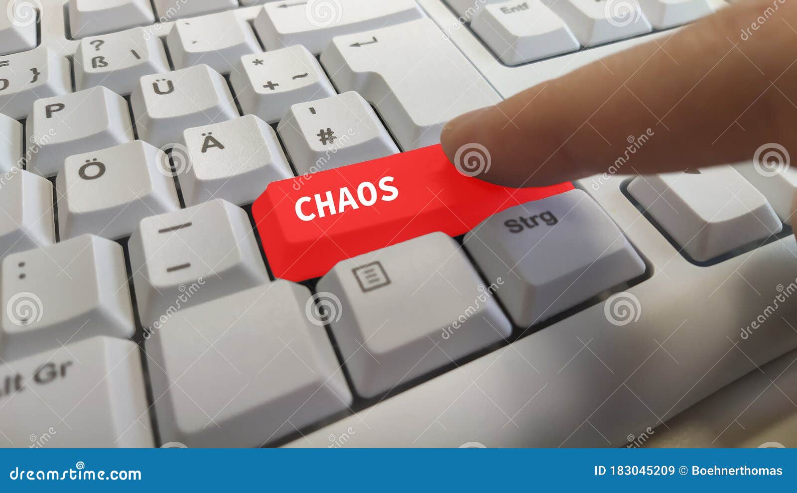Chaos Button on a Computer Keyboard. Stock Image - Image of tracking ...