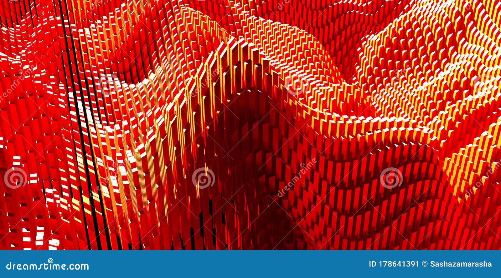 Red Chaotic Cubes Structure. Abstract Design Background Stock ...