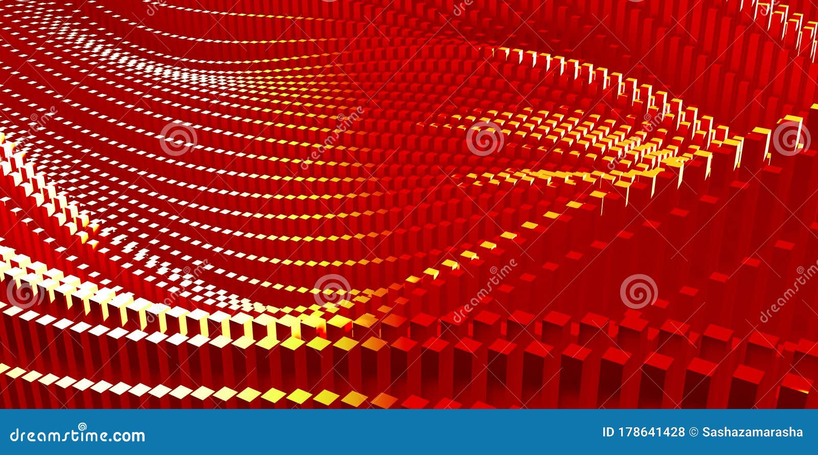 Red Chaotic Cubes Structure. Abstract Design Background Stock ...