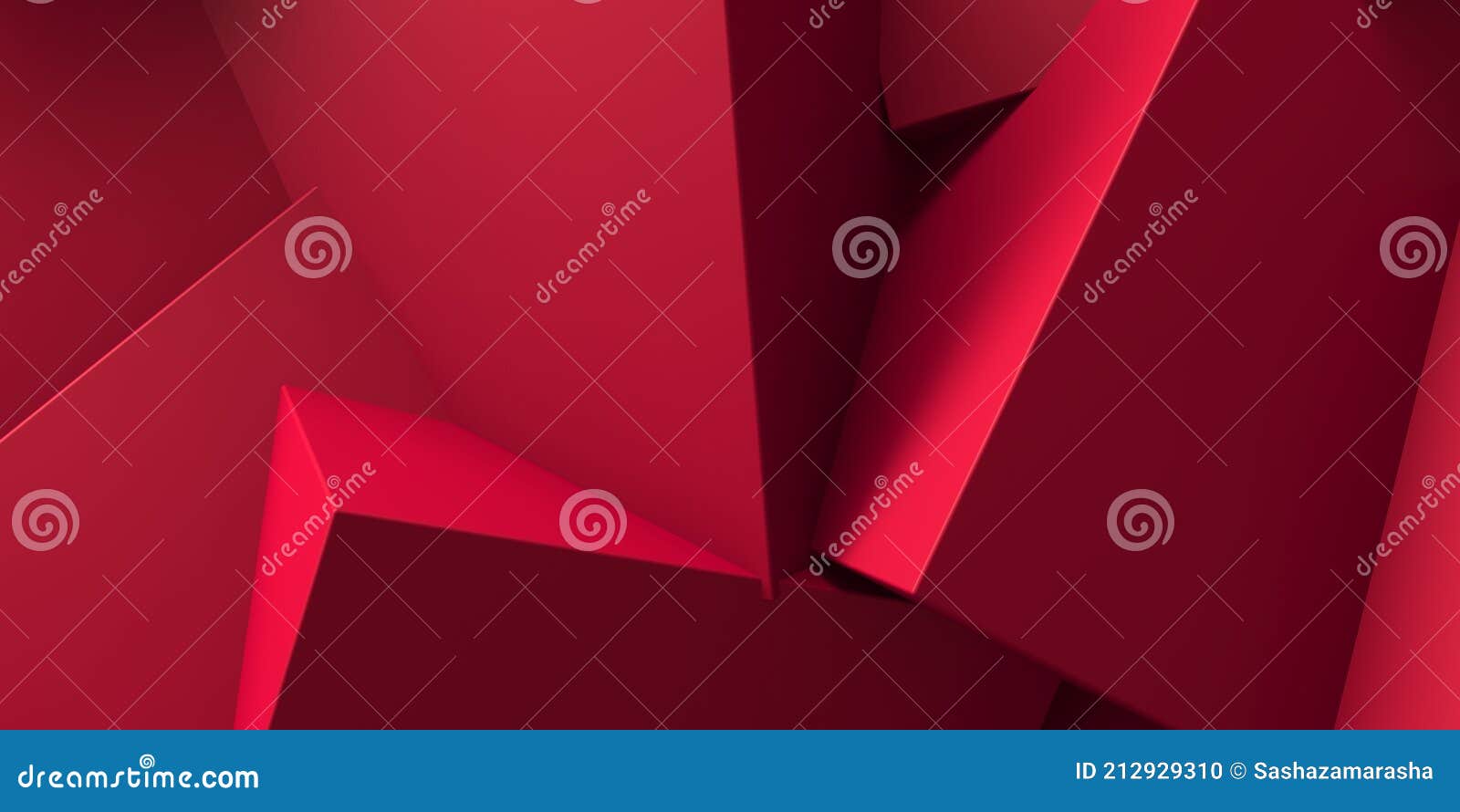 Red Chaotic Cubes Structure. Abstract Design Background Stock ...