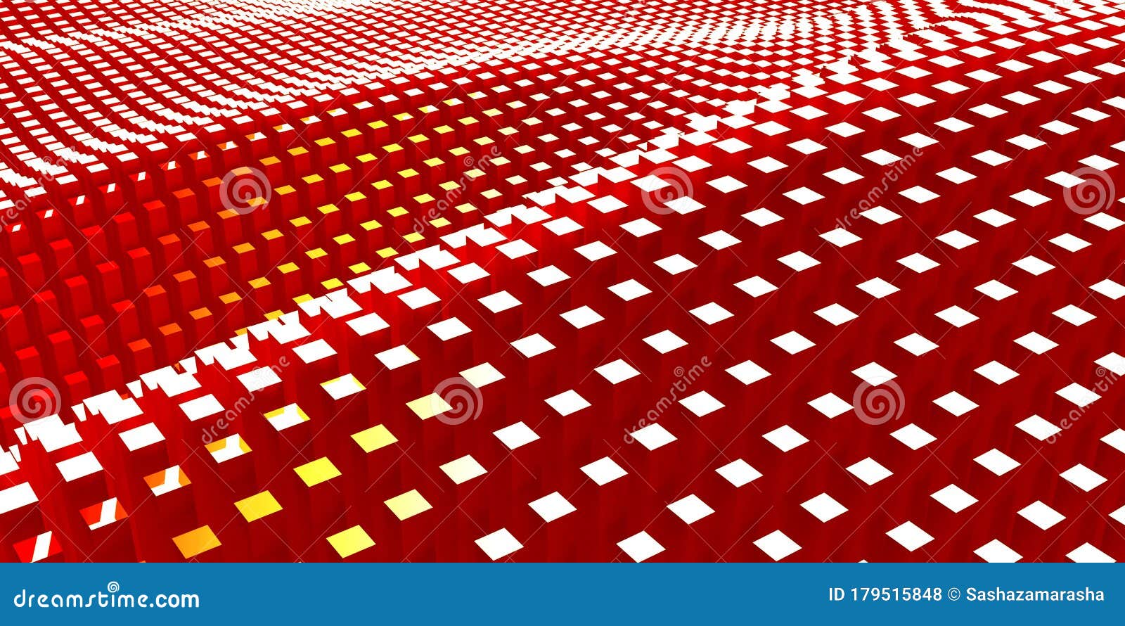 Red Chaotic Cubes Structure. Abstract Design Background Stock ...