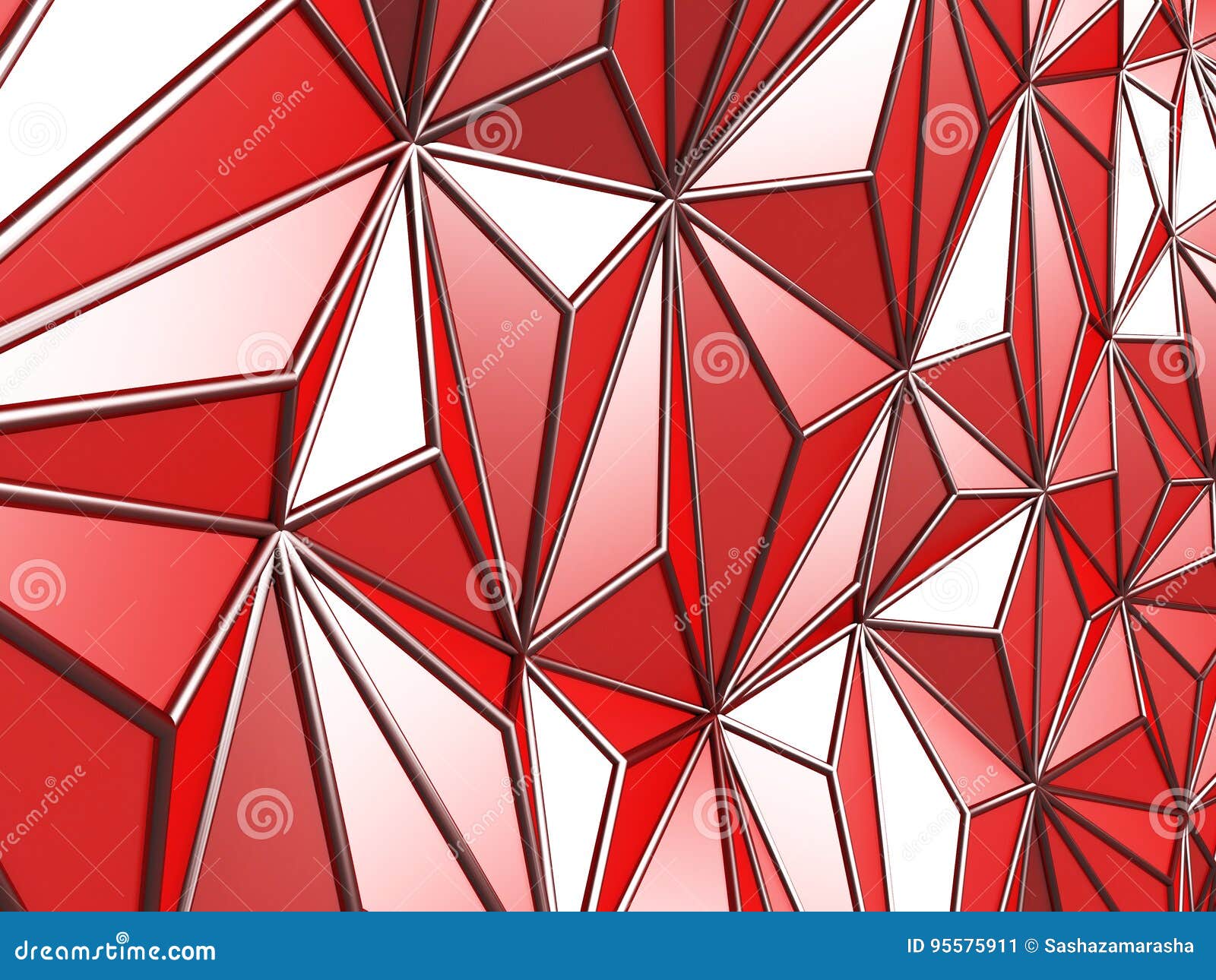 Red Chaotic Poligon Pattern Background Stock Illustration ...