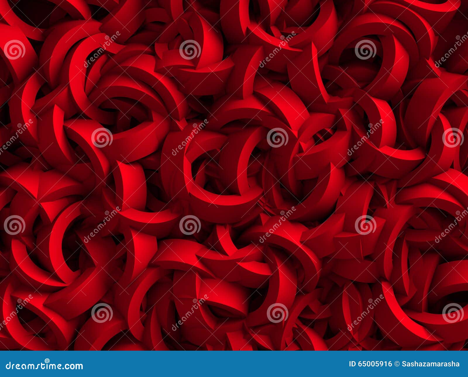 Red Chaotic Tubes Wall Background Stock Illustration - Illustration of ...