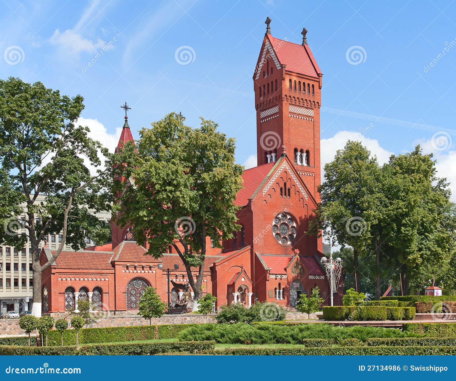 Red Chapel stock photo. Image of gold, blue, building - 27134986