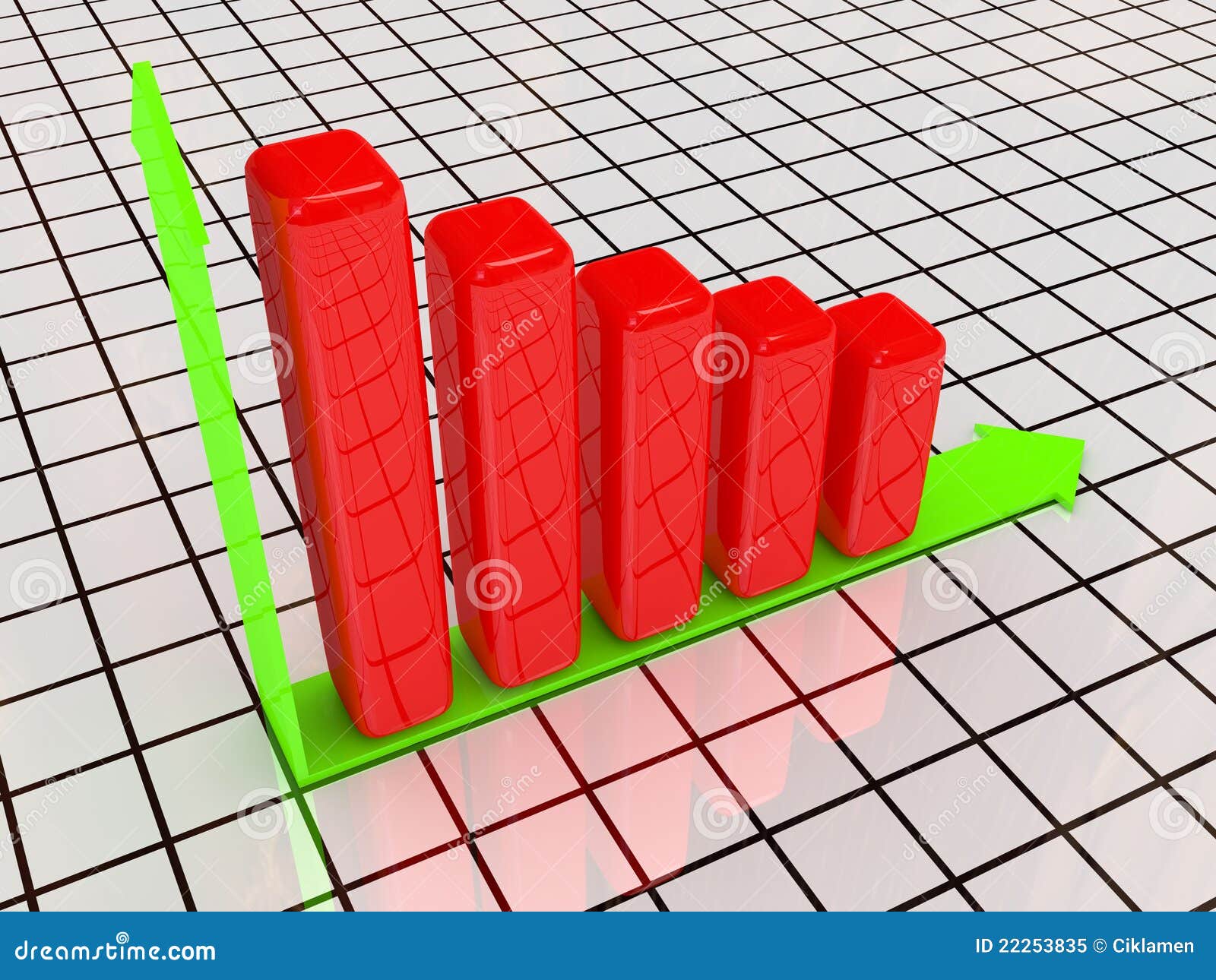 Red chart stock illustration. Illustration of direction - 22253835