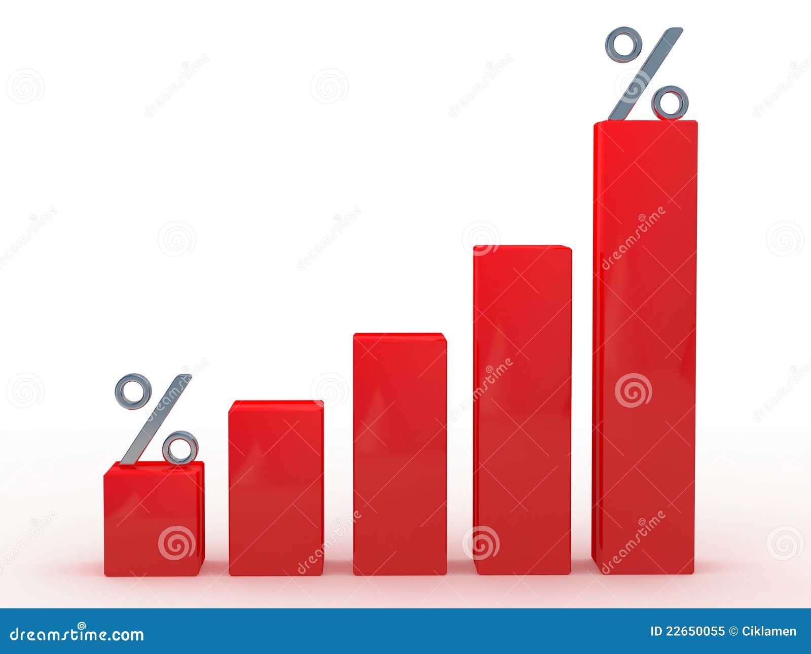 Red chart stock illustration. Illustration of increase - 22650055
