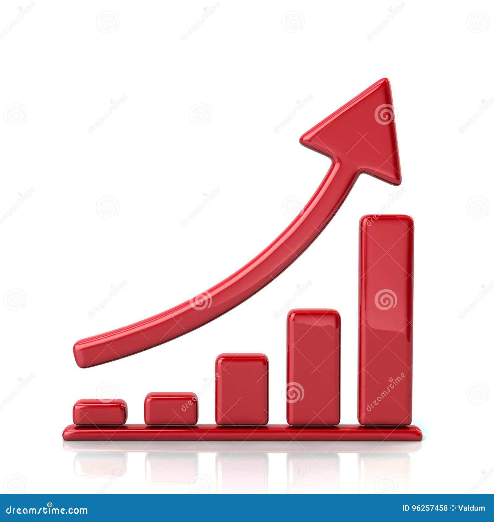 Red chart icon stock illustration. Illustration of progress - 96257458