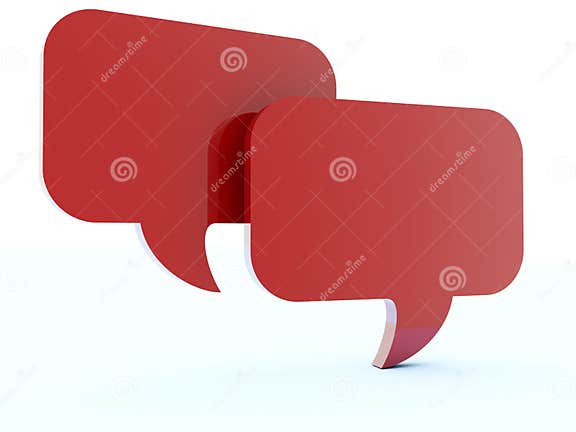 Red chat boxes stock illustration. Illustration of customer - 8376049