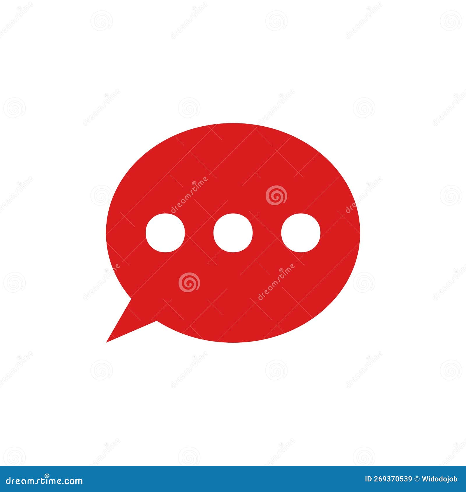 Red Chat Bubble Dots Logo Design Vector Illustration Stock Vector ...
