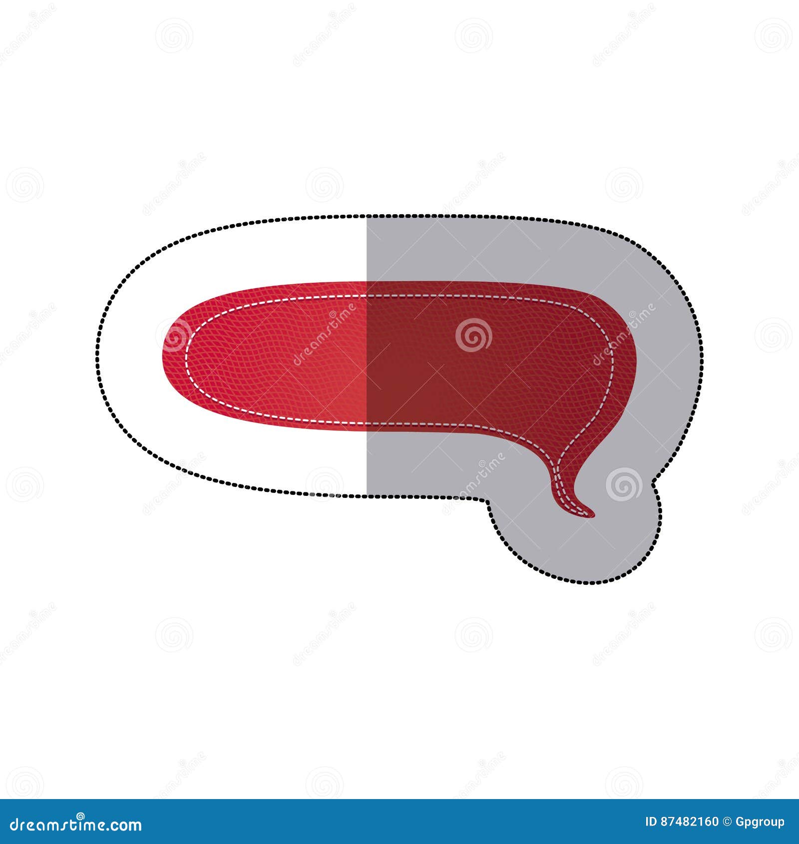 Red chat bubble icon stock illustration. Illustration of graphic - 87482160