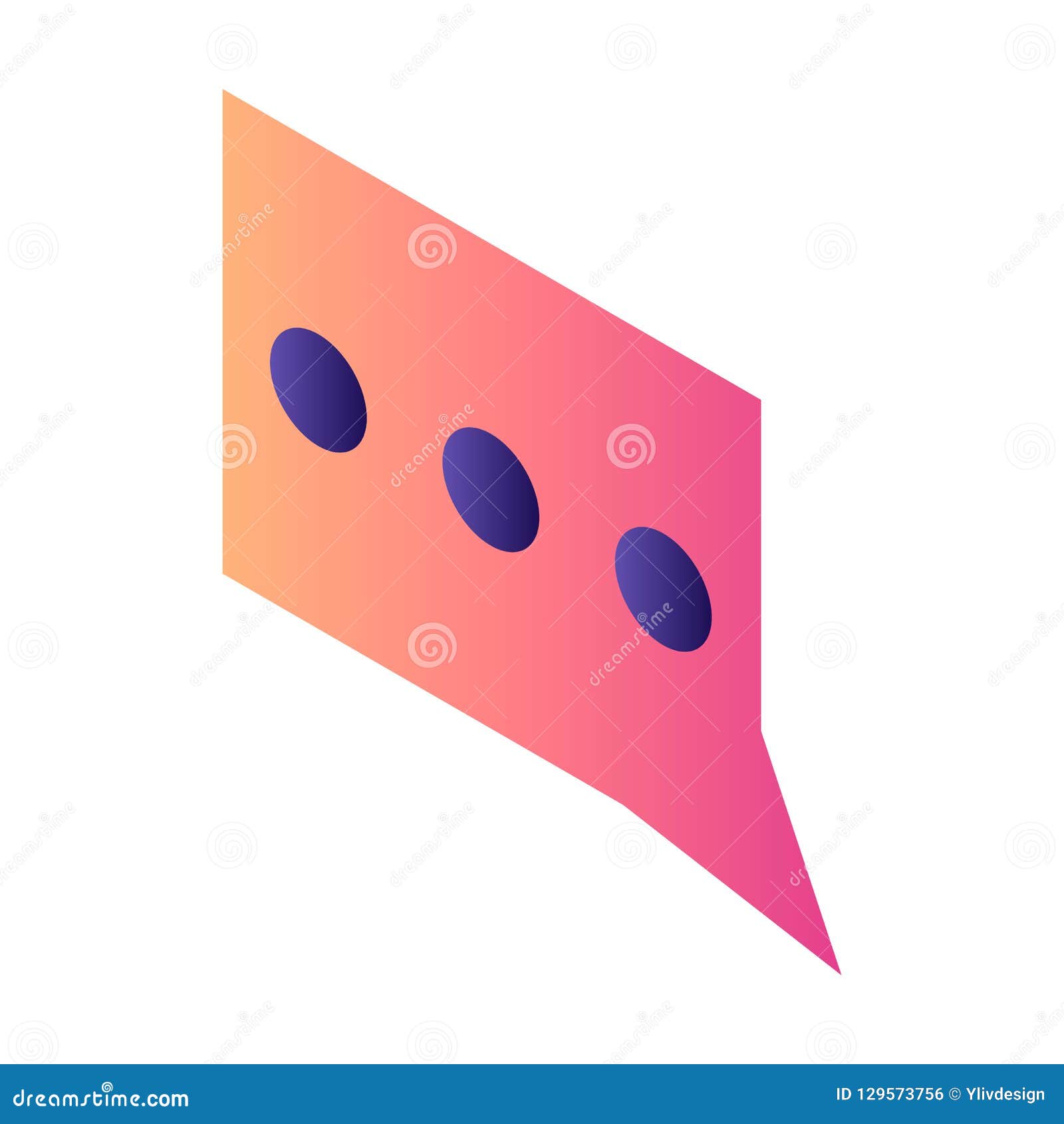 Red Chat Icon, Isometric Style Stock Vector - Illustration of cartoon ...