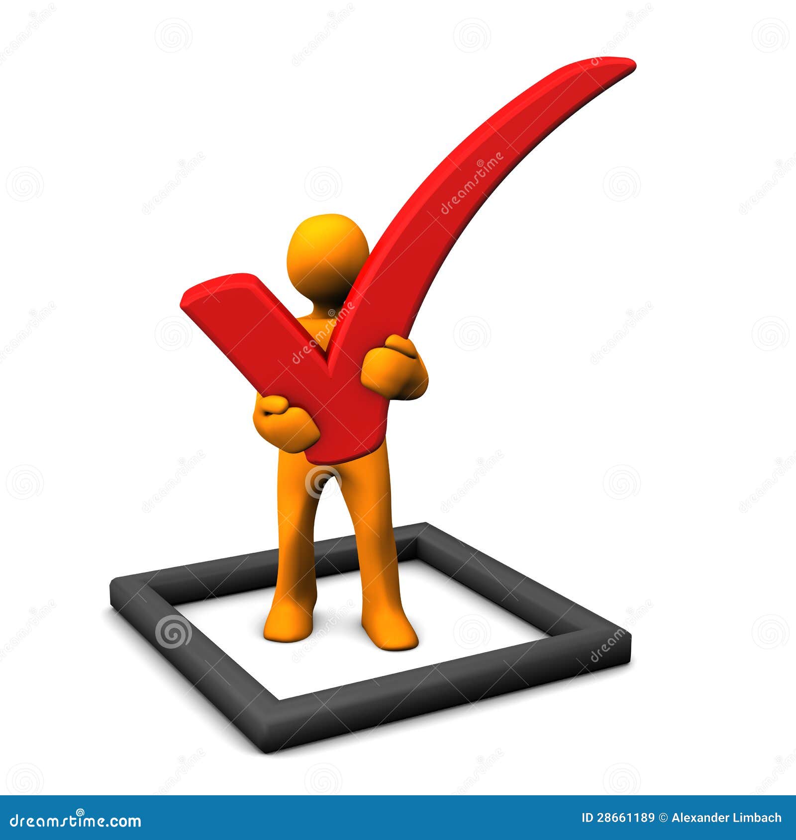 Red Check stock illustration. Illustration of empty, list - 28661189