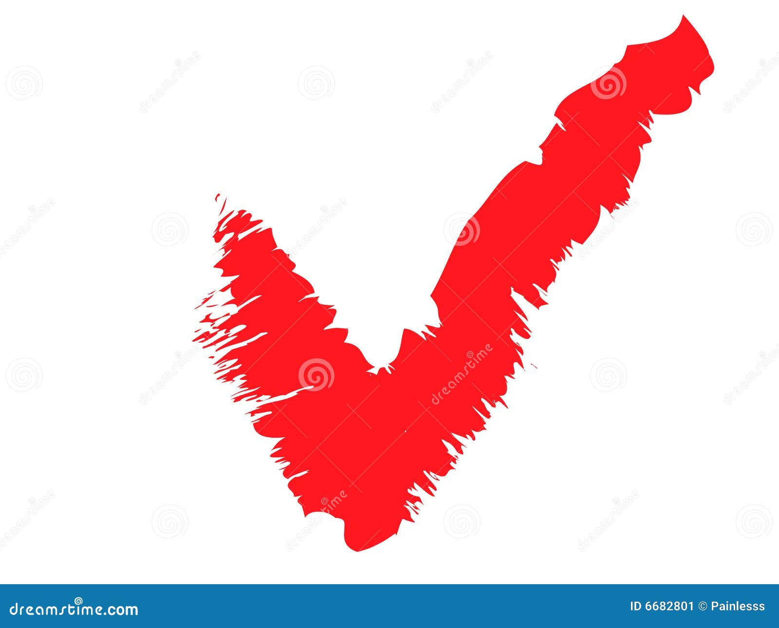 Red Check stock vector. Illustration of drawing, exam - 6682801