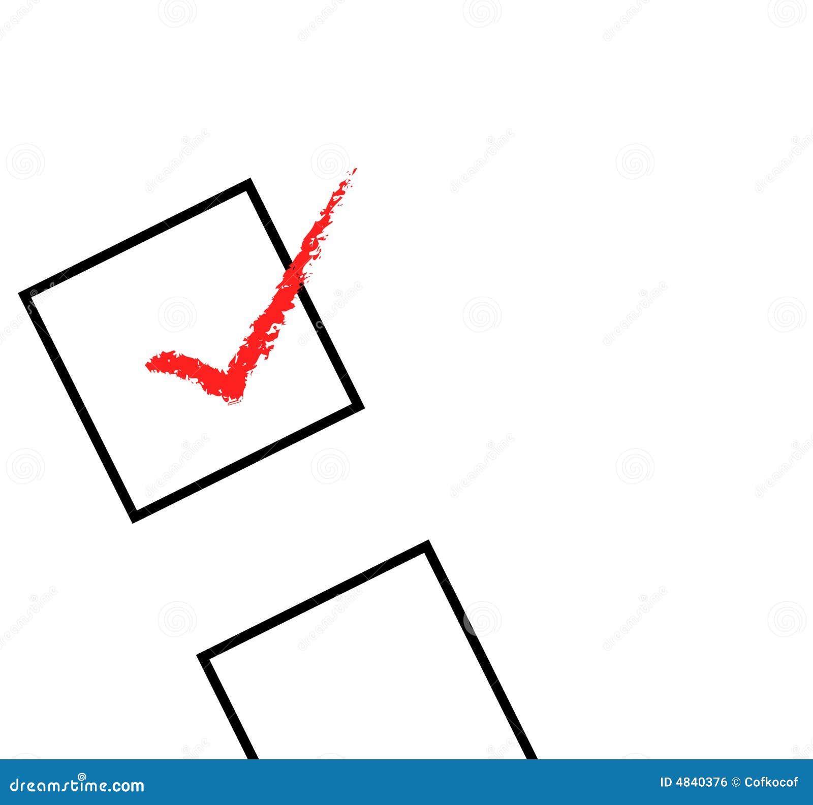 Red check mark stock vector. Illustration of select, level - 4840376