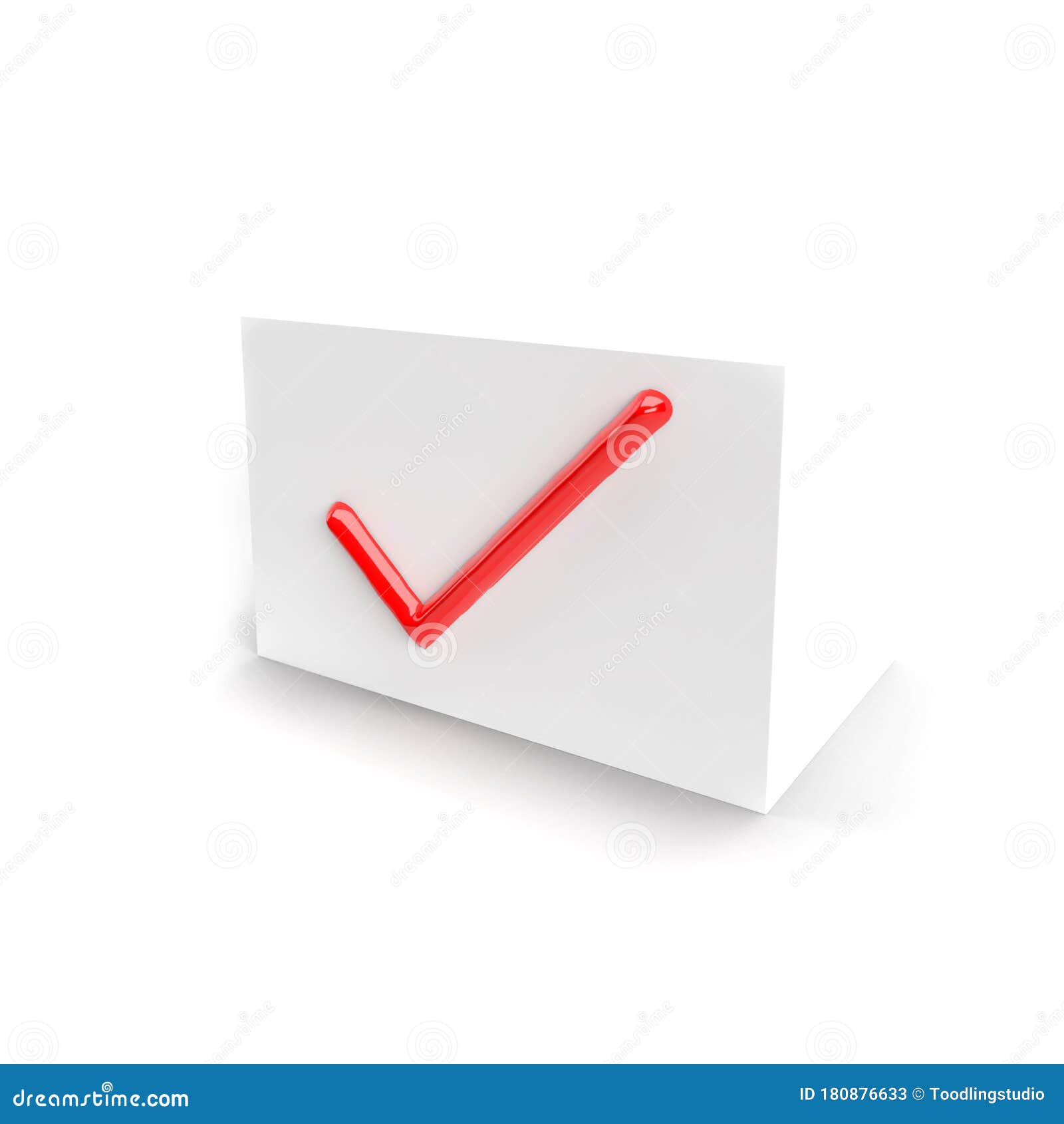 Red Check Mark. Checkmark Symbol on the White Box for Web and Software ...