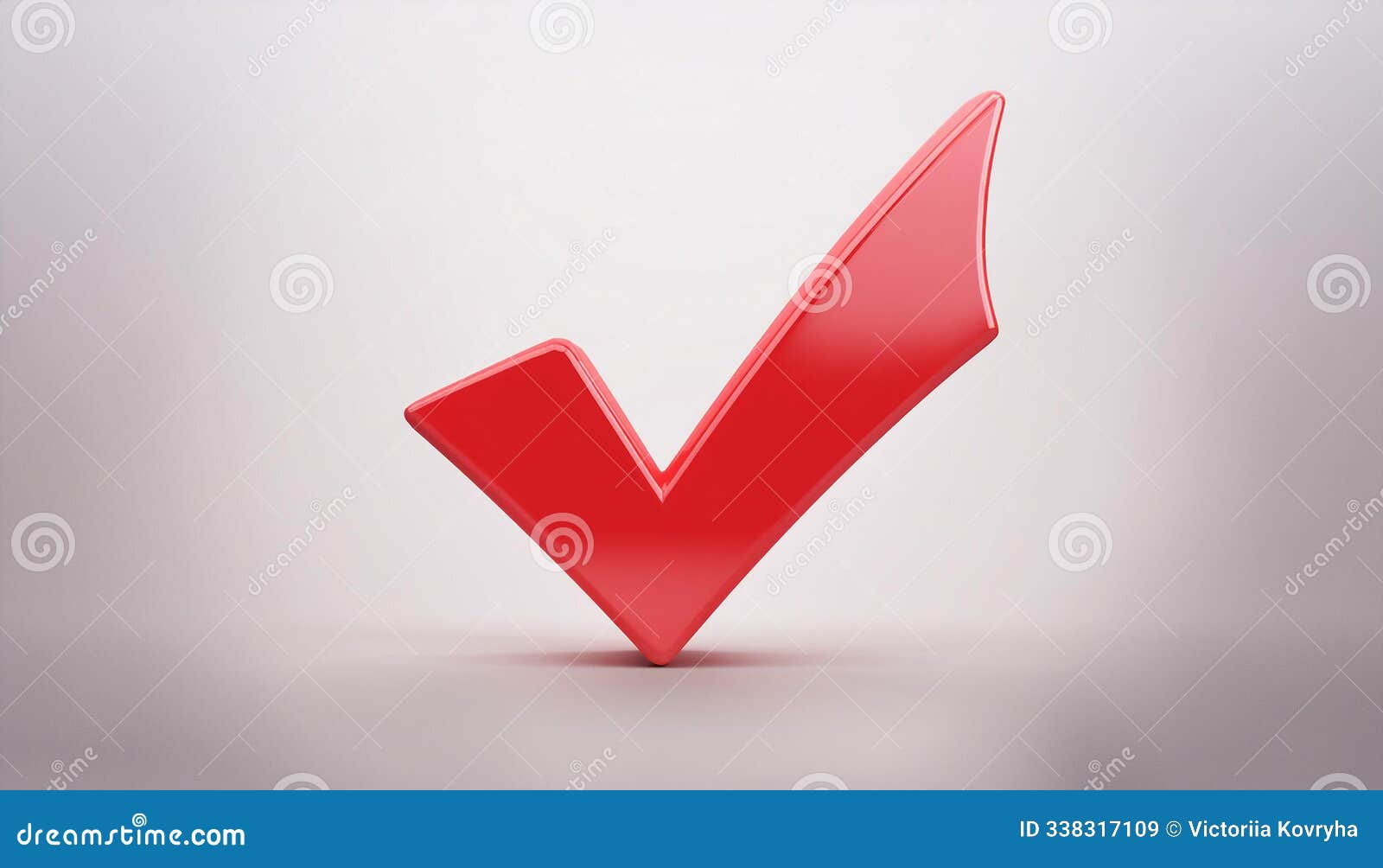 3D Rendering Approval Sign Icon Check Mark Sign Isolated On White ...