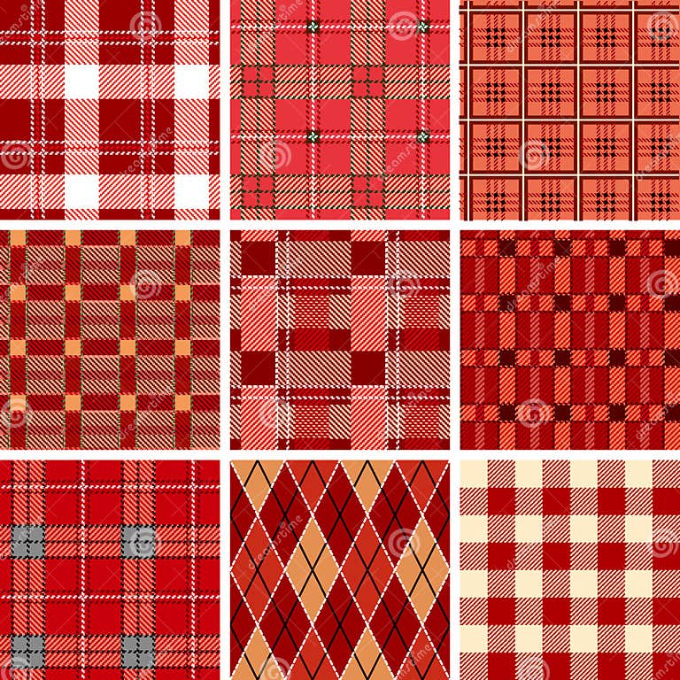 Red check pattern stock vector. Illustration of repeat - 17893911