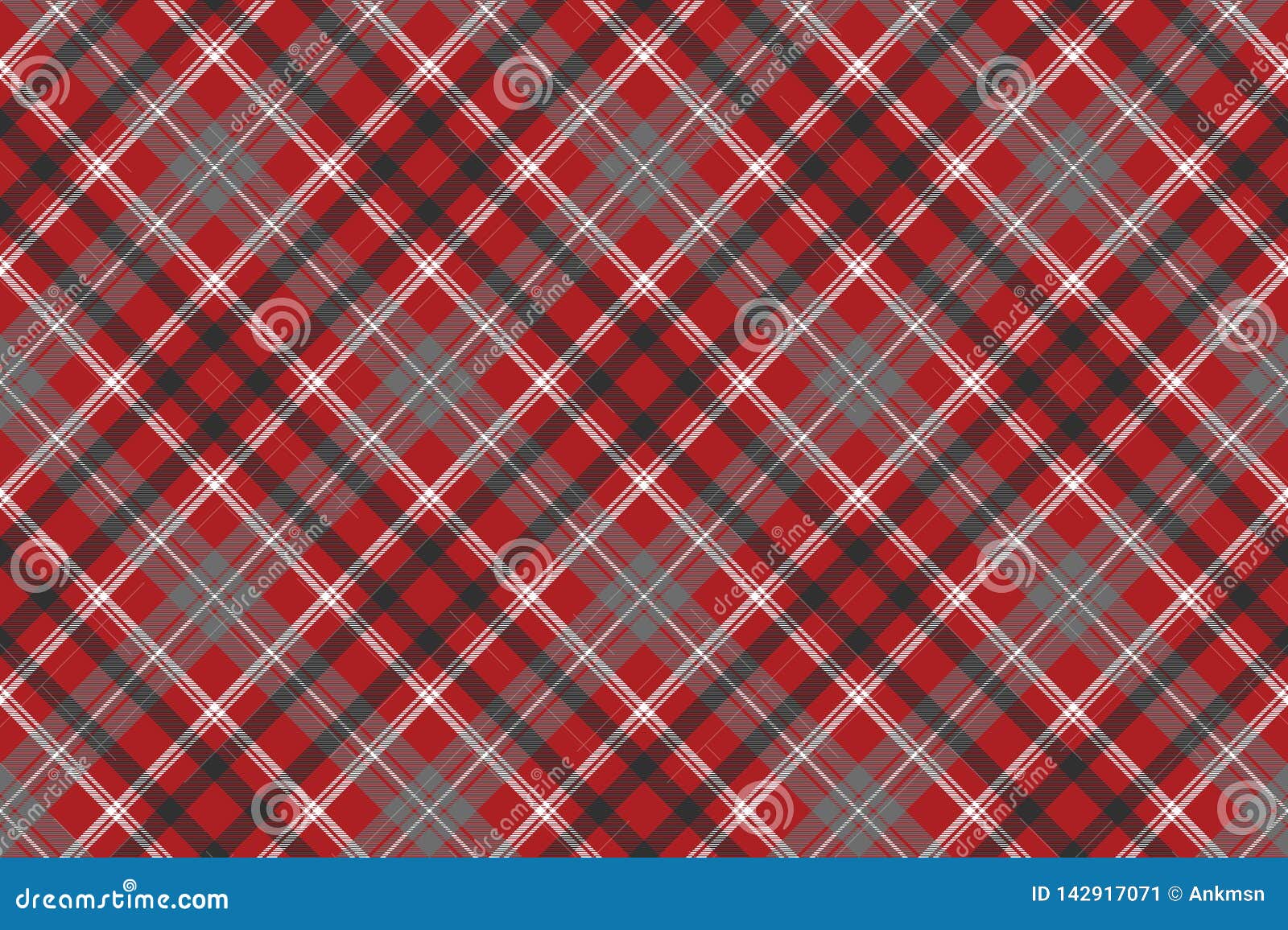 Red Check Plaid Seamless Fabric Texture Stock Vector - Illustration of ...