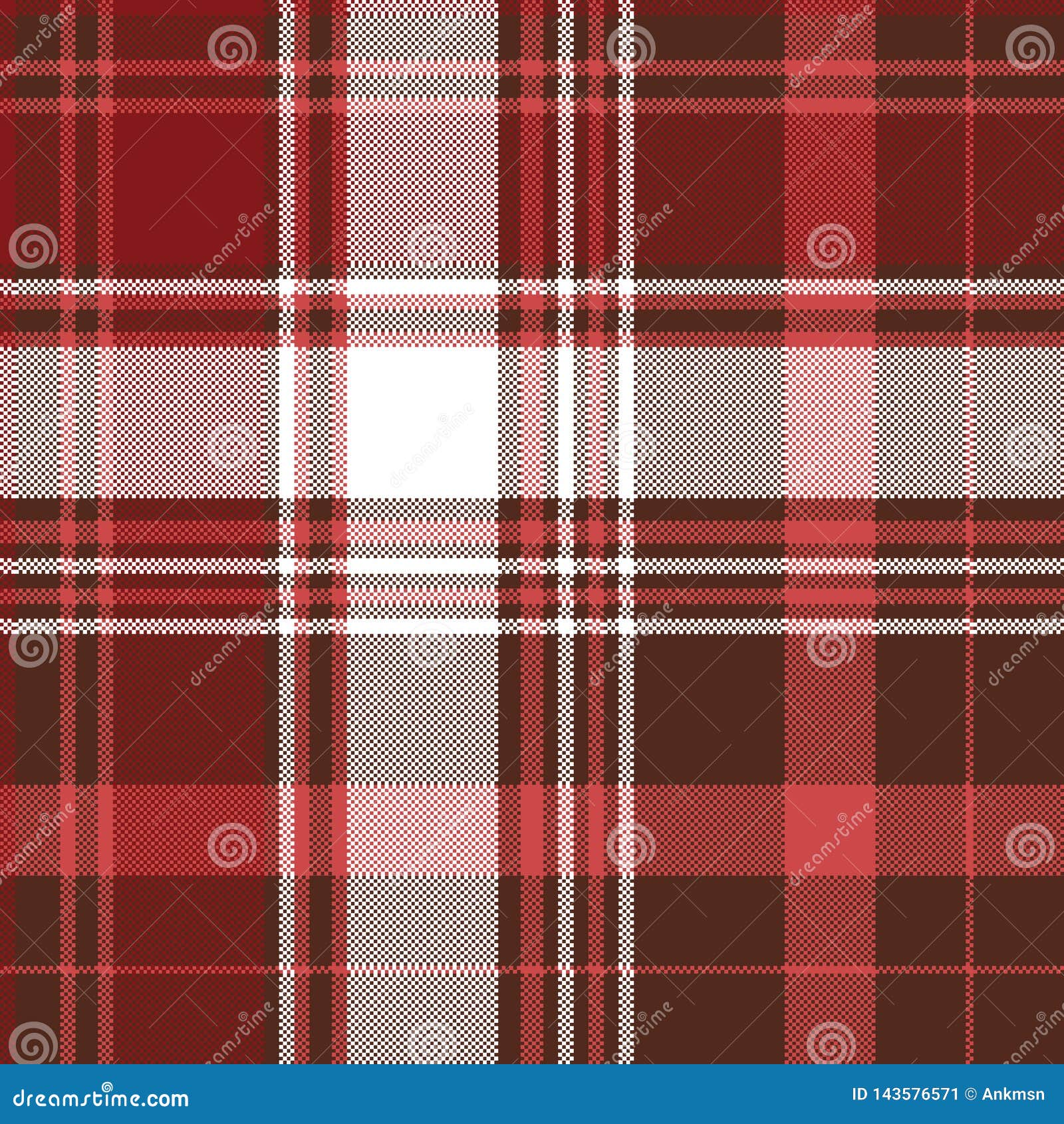 Red Check Plaid Textile Seamless Pattern Stock Vector - Illustration of ...