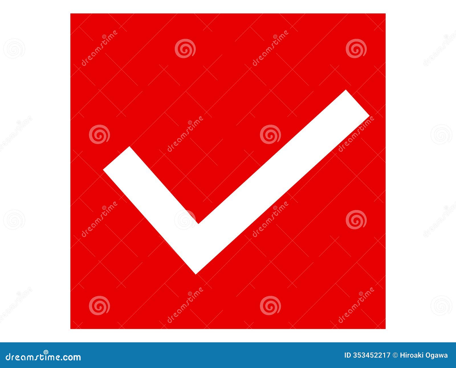Red checkbox illustration stock illustration. Illustration of white ...