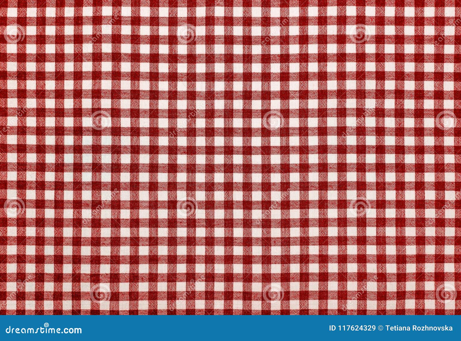 Red checkered napkin. stock image. Image of decoration - 117624329