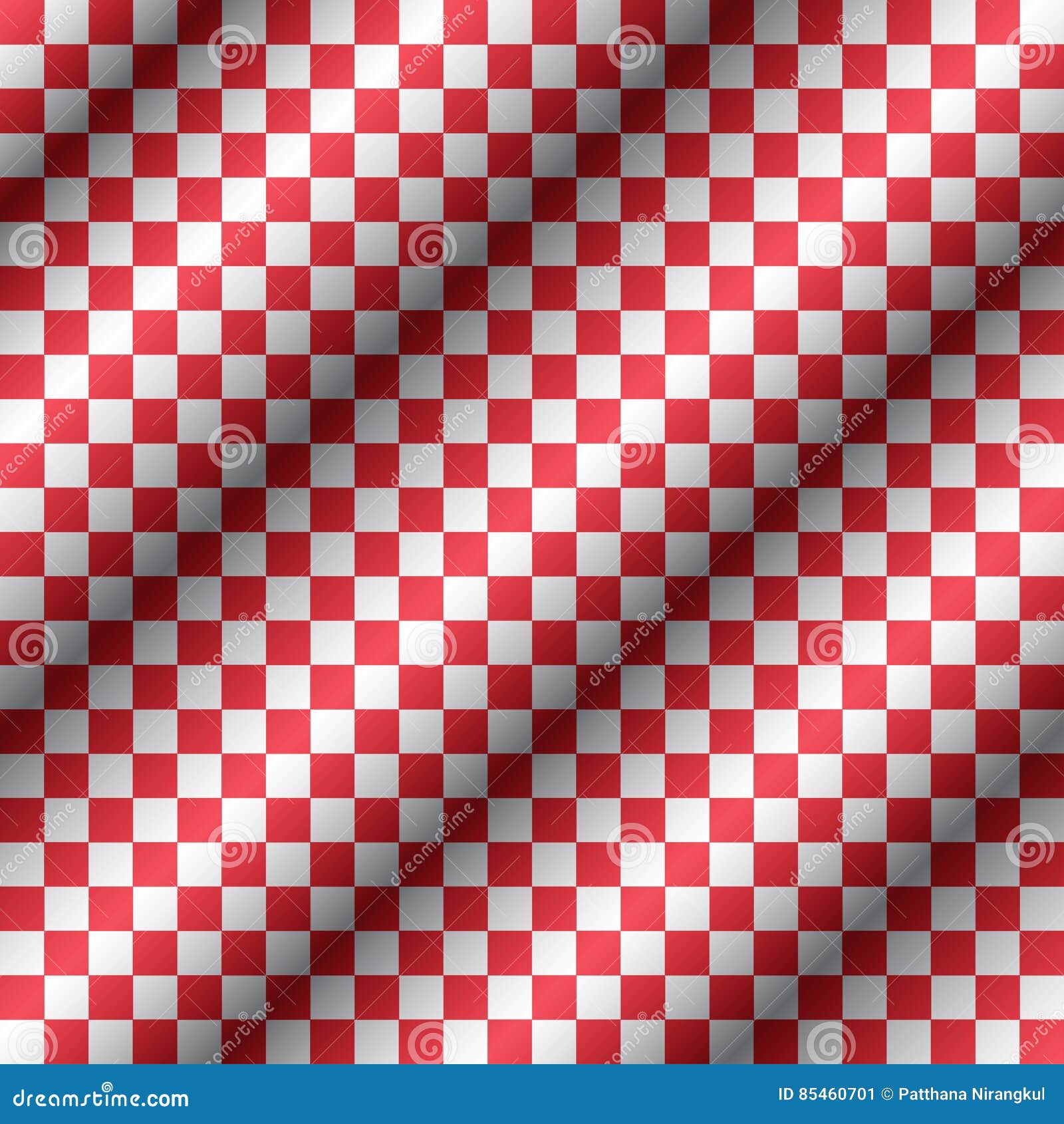 Red Checkered Pattern Wave Seamless Vector Stock Vector - Illustration ...