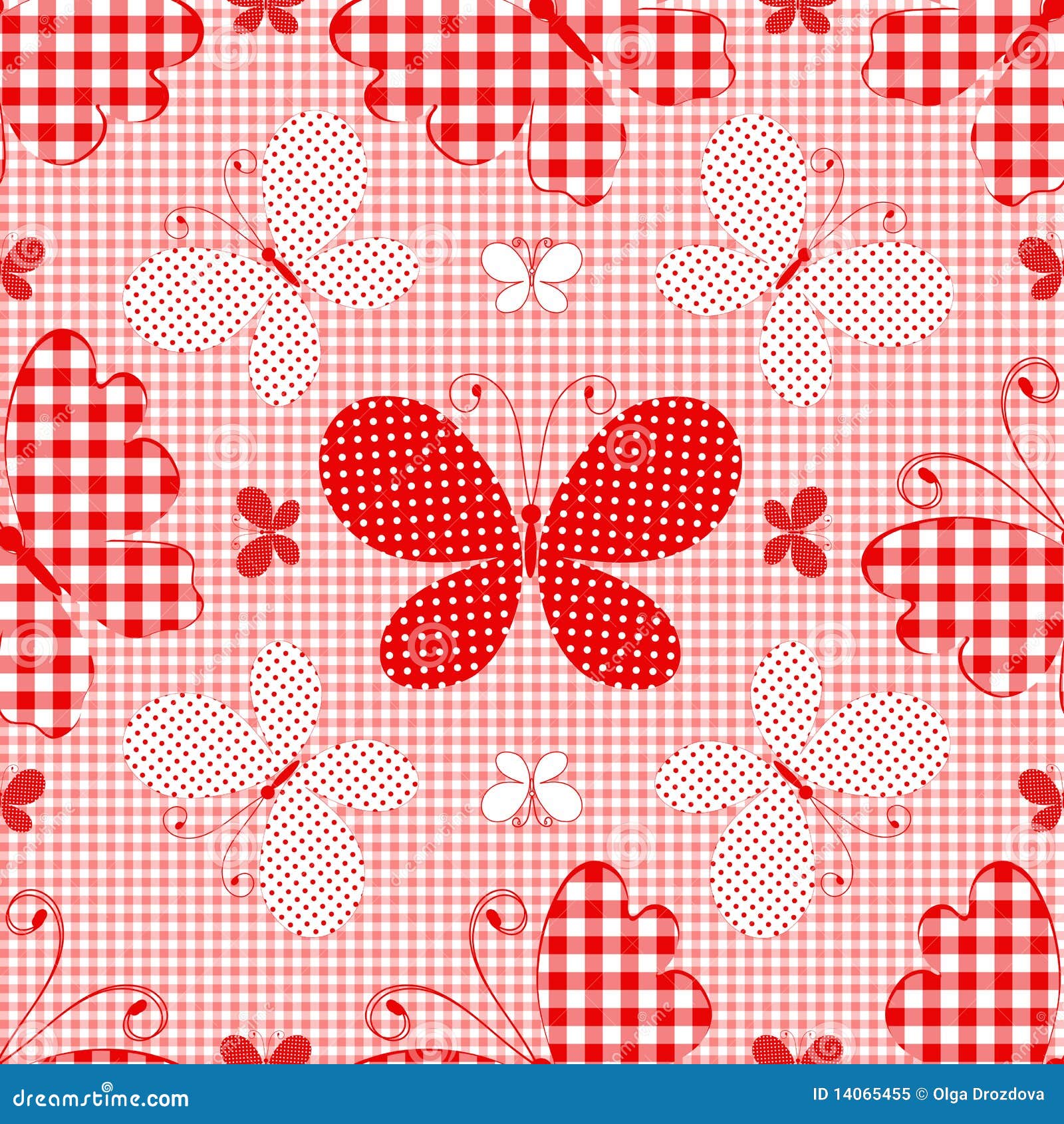 Red Checkered Seamless Pattern Stock Vector - Illustration of ...