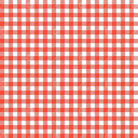 Red Checkered Tablecloths Patterns. Stock Vector - Illustration of ...