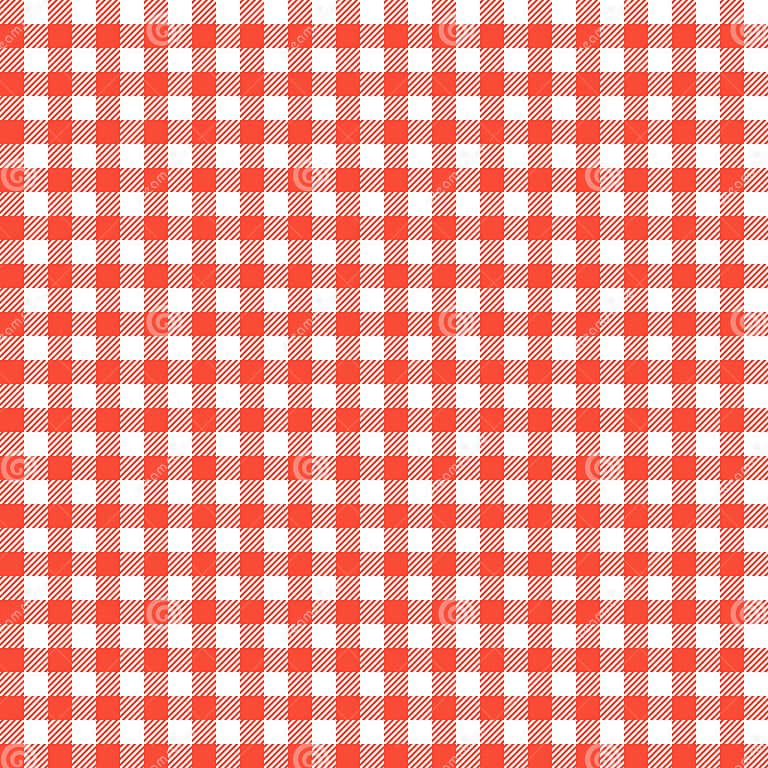 Red Checkered Tablecloths Patterns. Stock Vector - Illustration of ...