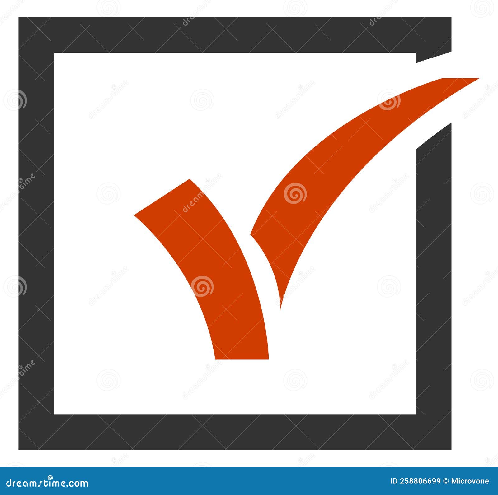 Red Checmark Symbol. Do Not Sign Stock Vector - Illustration of ...