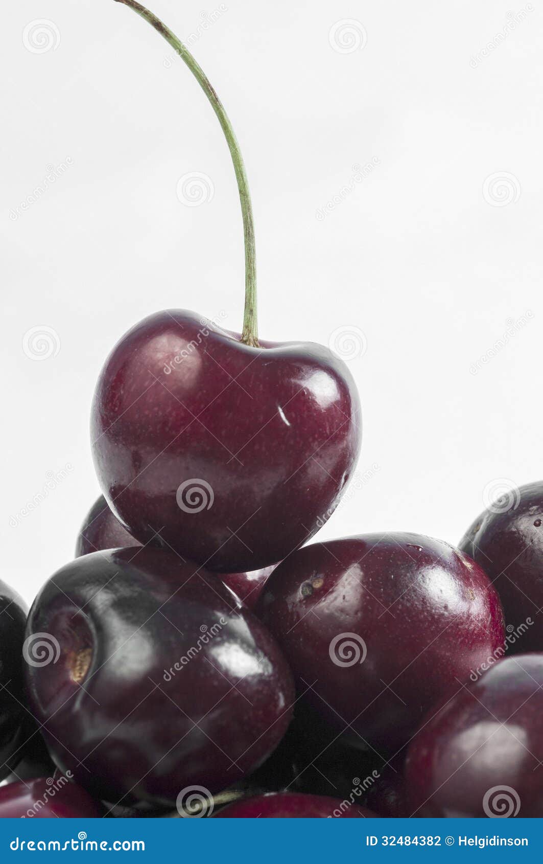 Red Cheeries close up stock photo. Image of agriculture - 32484382