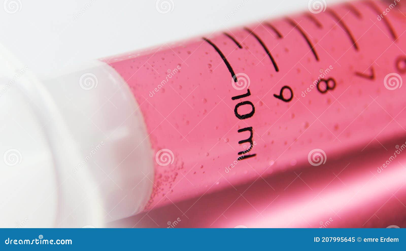 Red Chemical Medicine in Syringe. Vaccine Study Stock Image - Image of ...