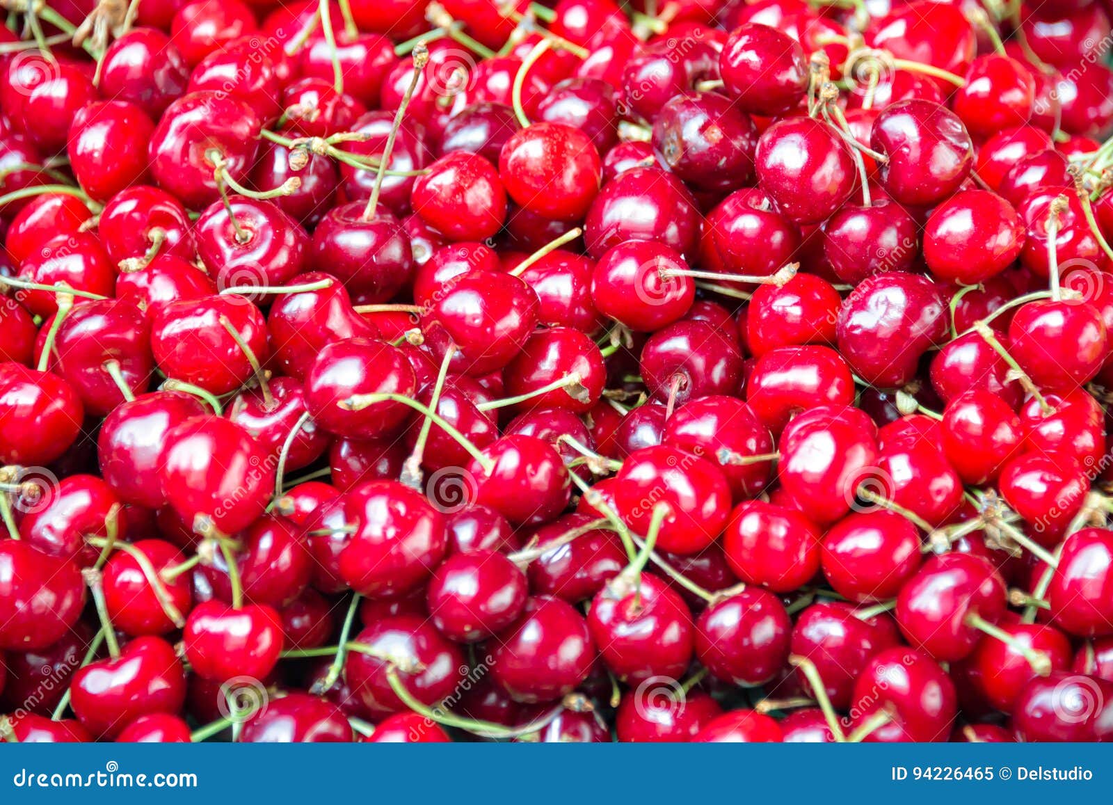 Red Cherries Background, Close Up of Cherries Stock Image - Image of ...