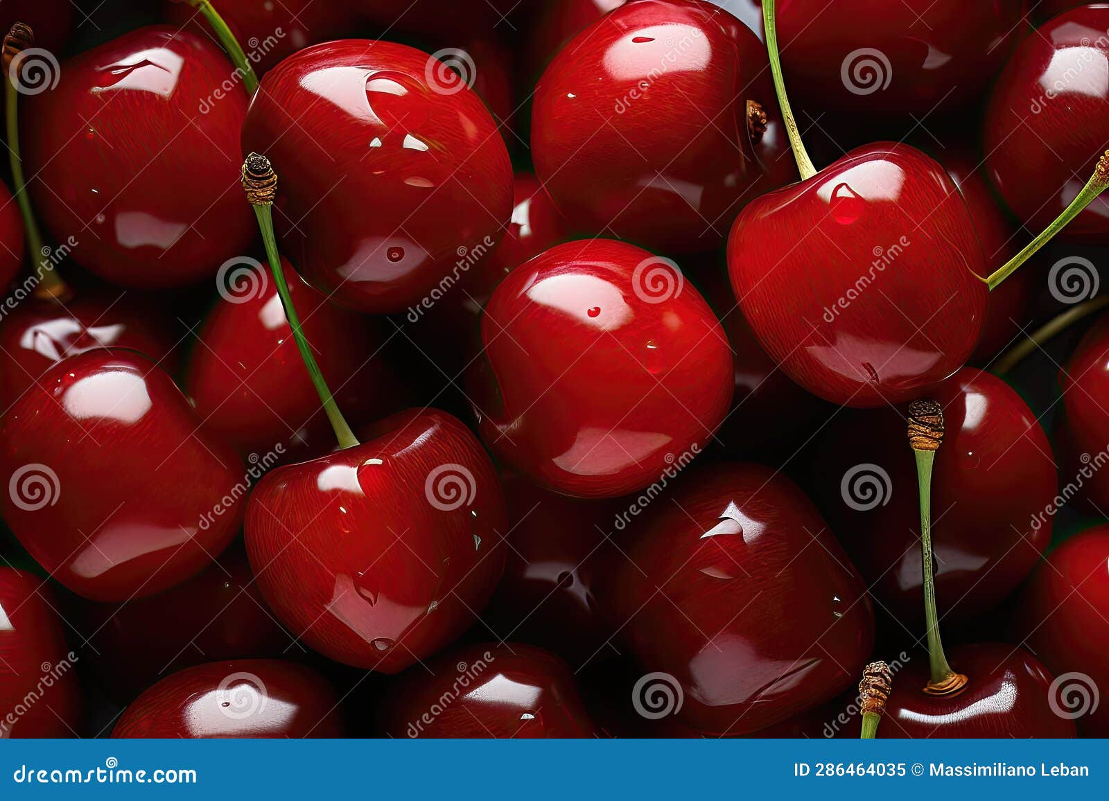 Red cherries background stock illustration. Illustration of tasty ...