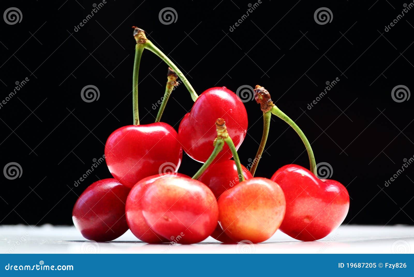 Red cherry stock image. Image of berry, food, healthy - 19687205
