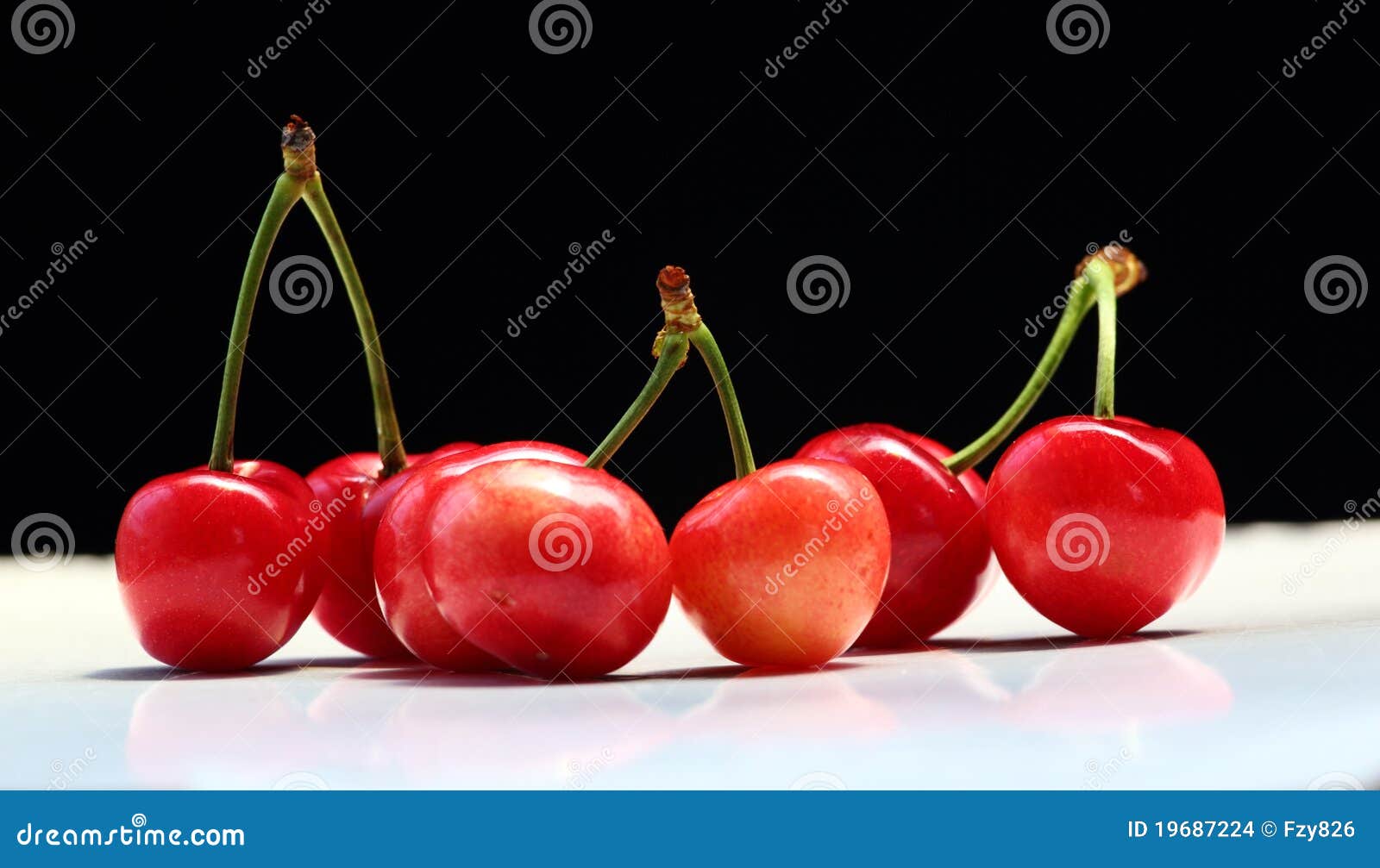 Red cherry stock photo. Image of desire, dieting, healthy - 19687224