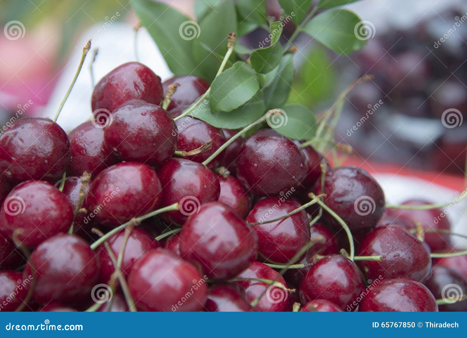 Red cherry background stock photo. Image of ripe, delicious - 65767850