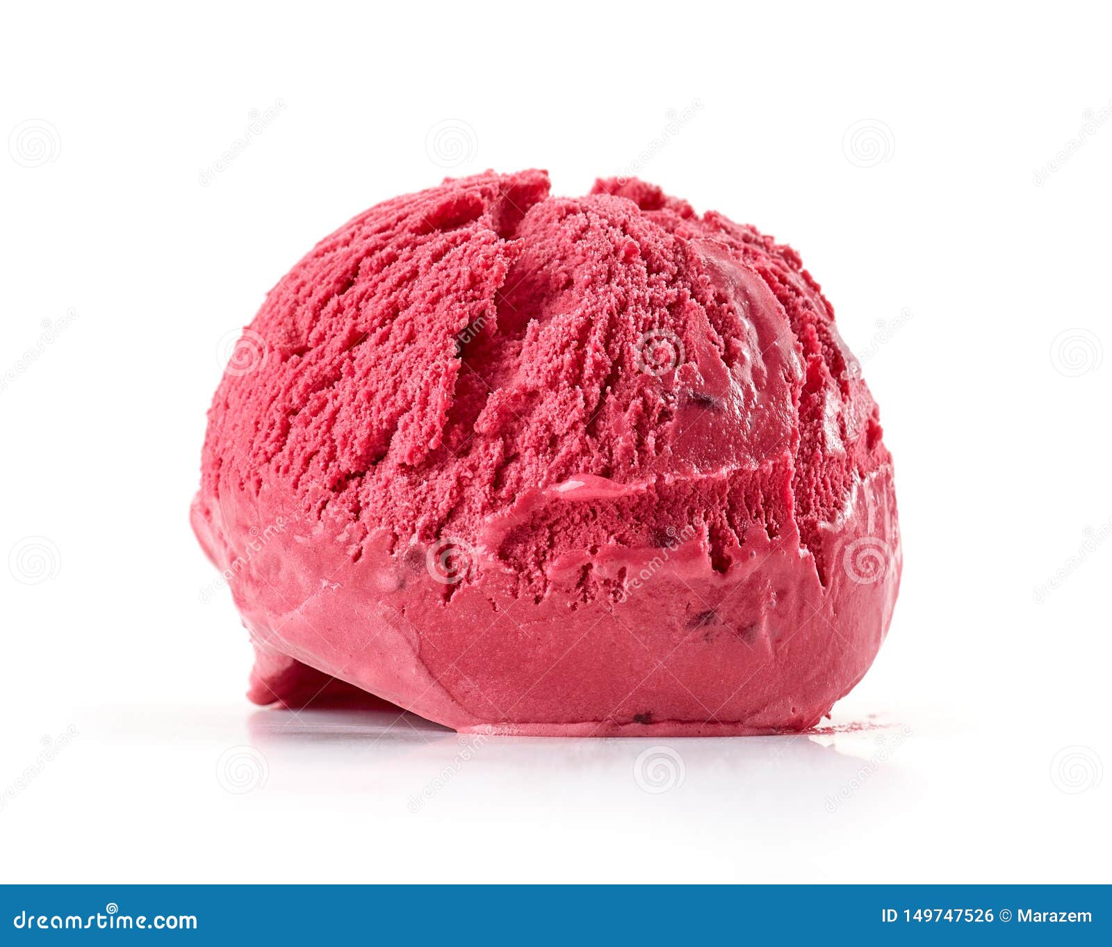 Red cherry ice cream stock photo. Image of creamy, fresh - 149747526