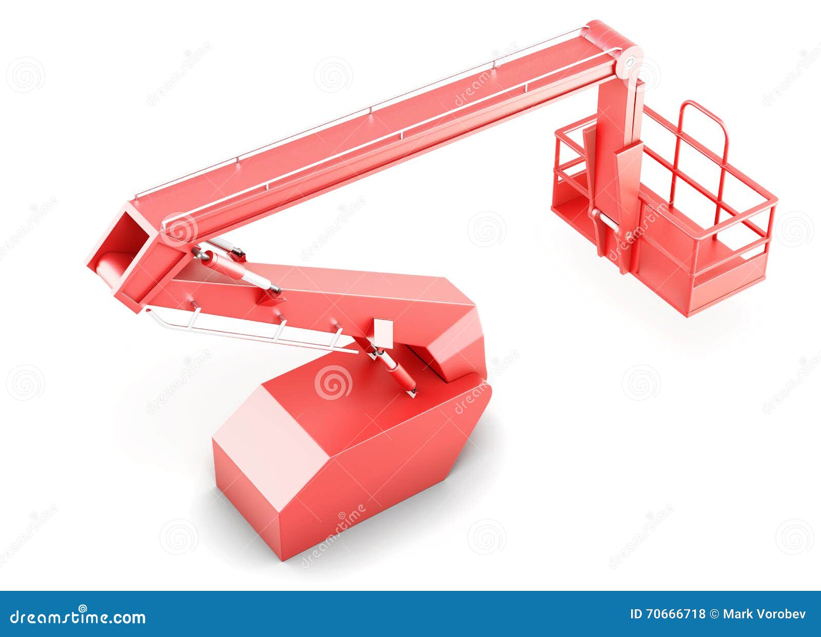 Cherry Picker Cartoon Vector | CartoonDealer.com #21519045