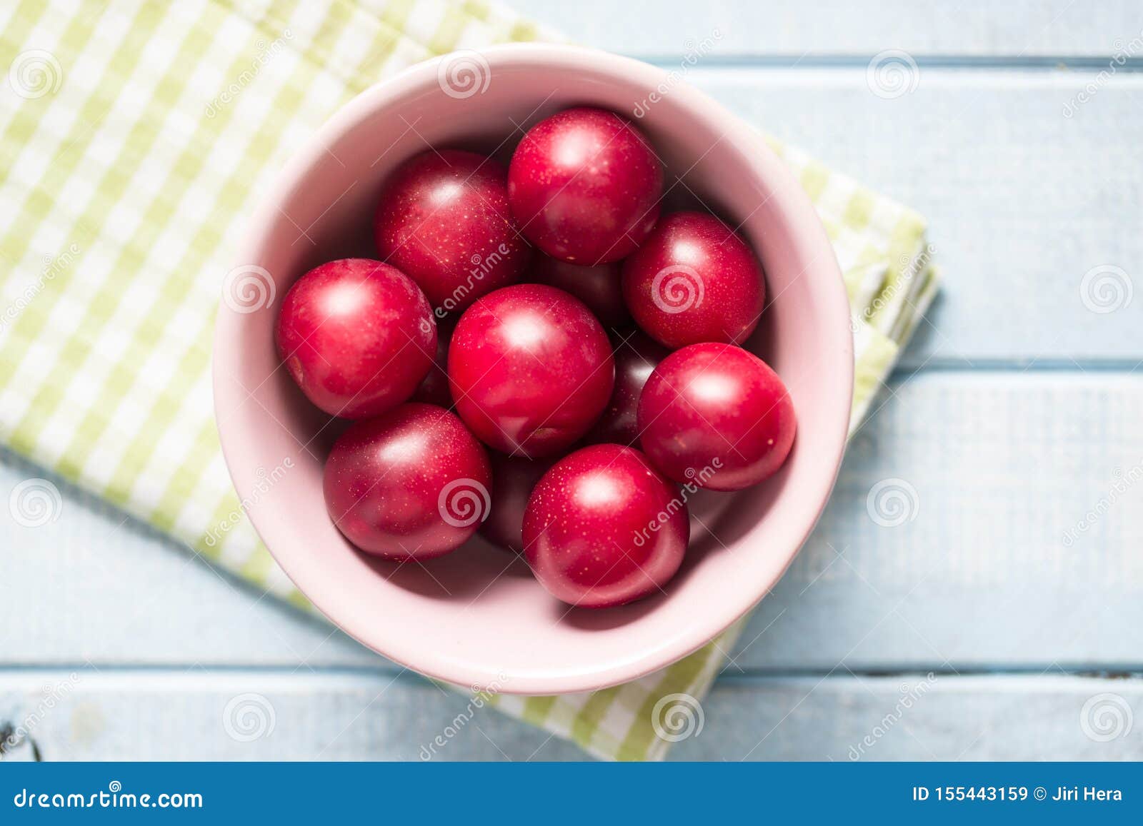 The red cherry plums fruit stock image. Image of ripe - 155443159