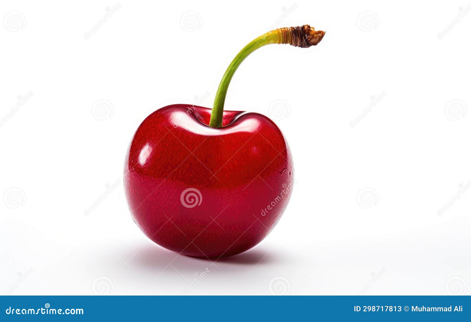 Red Cherry Showcase on White Background Stock Image - Image of showcase ...