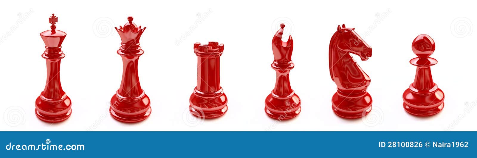 Red Chess Figures stock illustration. Illustration of concept - 28100826