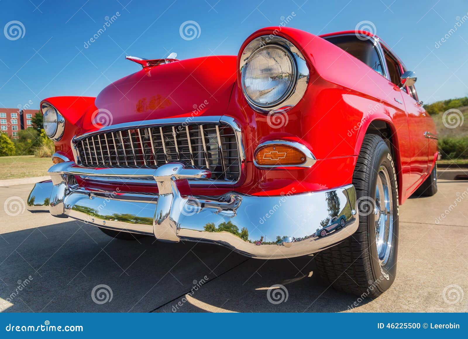 Red 1955 Chevrolet 210 editorial image. Image of design - 46225500