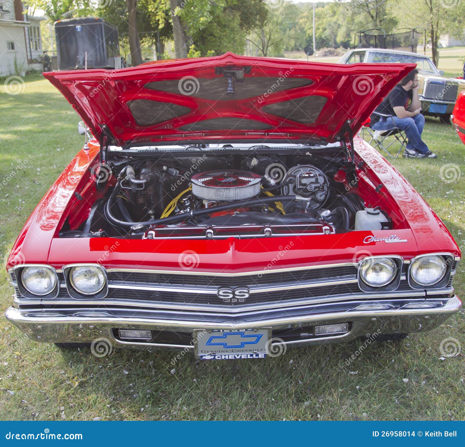 Red Chevy Chevelle SS Front View Editorial Stock Image - Image of ...