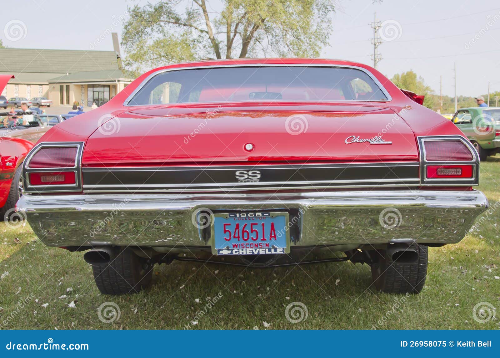 Red Chevy Chevelle SS Rear View Editorial Image - Image of vintage ...