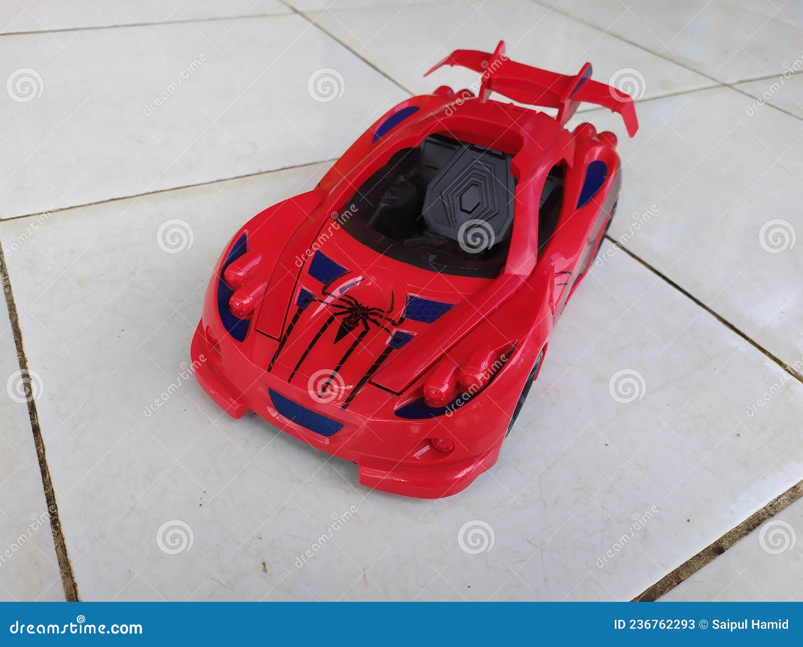 Red children s toy car stock image. Image of tire, childrens - 236762293