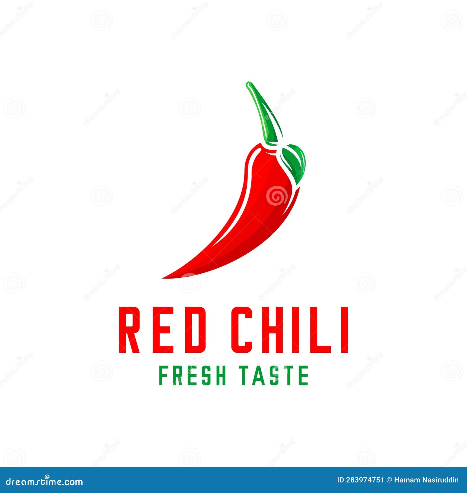 Red chili logo stock vector. Illustration of level, template - 283974751