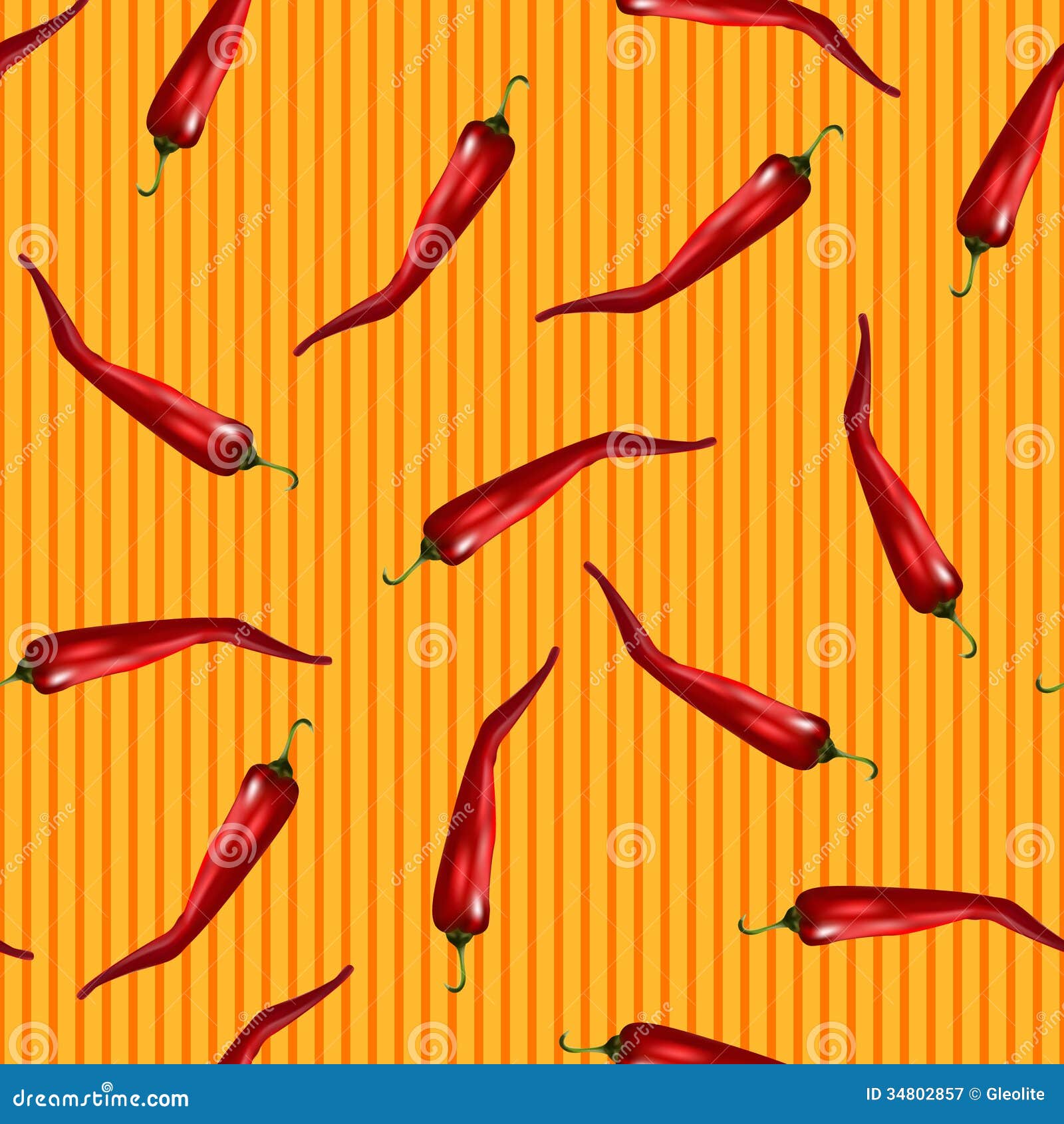Chili Pattern Cartoon Vector | CartoonDealer.com #24410035