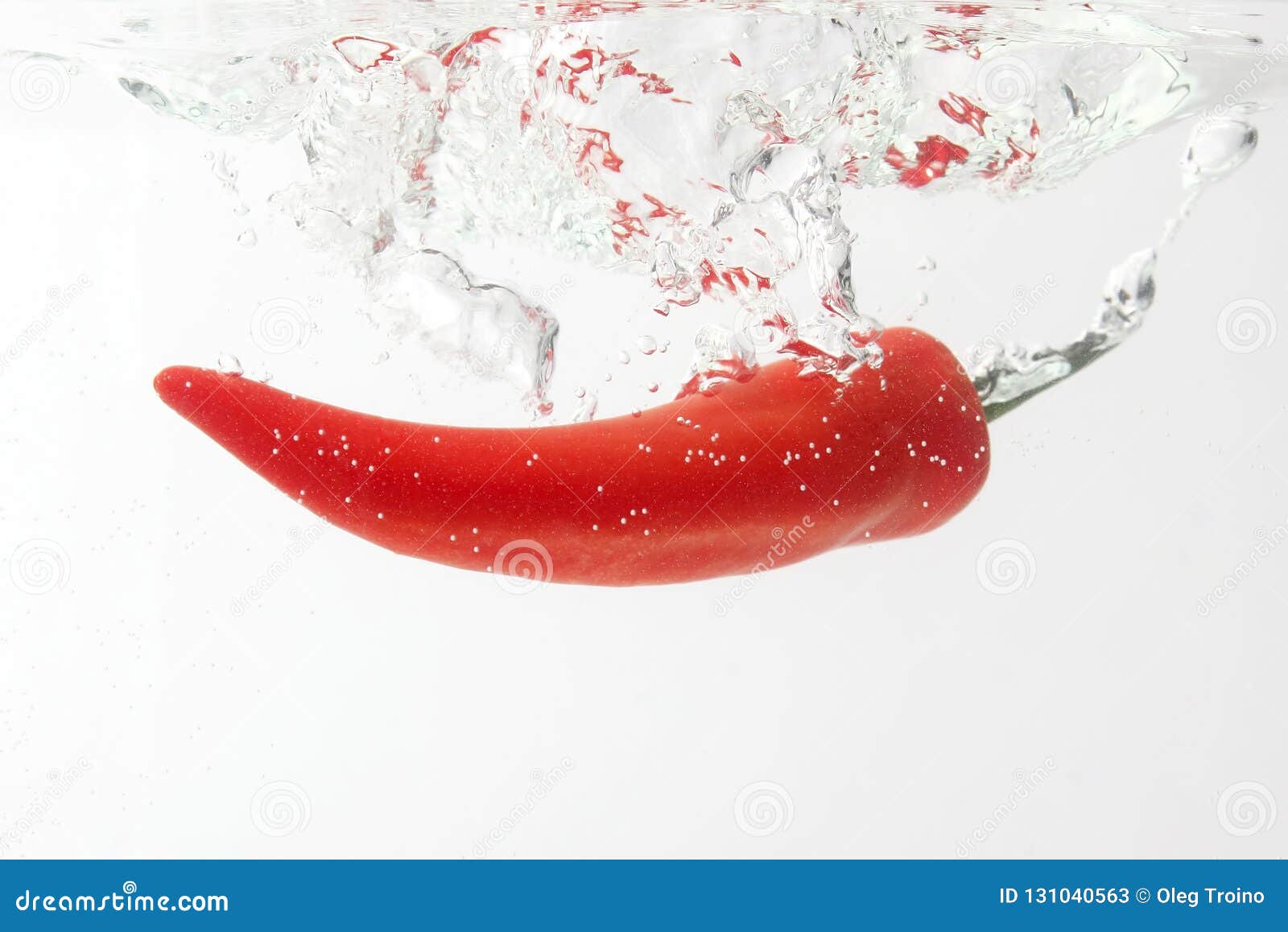 Red Chili Pepper Falling in Water Stock Image - Image of chili, ripe ...